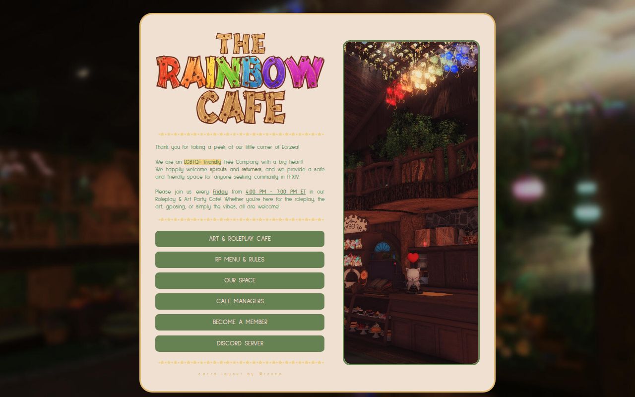 rainbow cafe